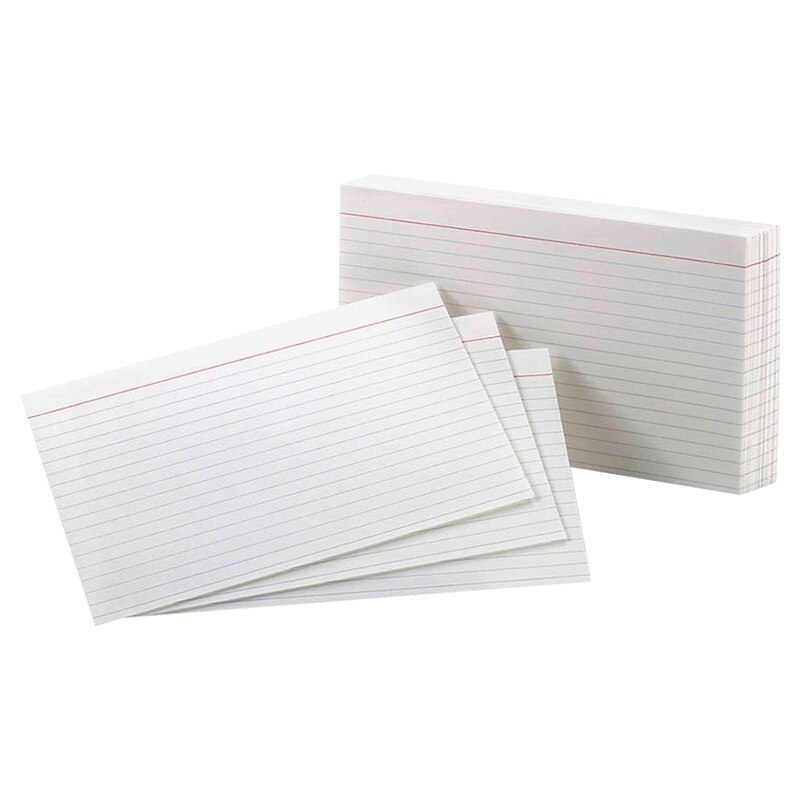 Office Paper Products Cards & Card Stock Oxford Ruled Color Index Cards ...