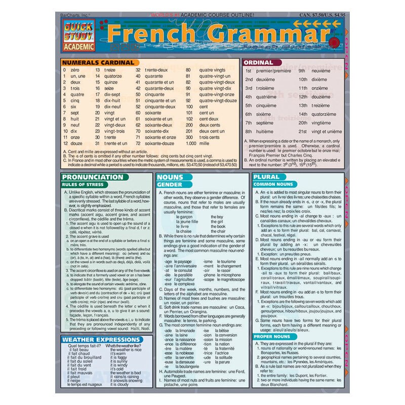 au in french grammar